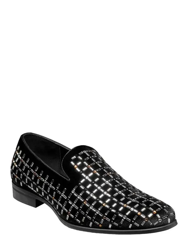 STACY ADAMS Stallford Rhinestone Loafer - Black Multi