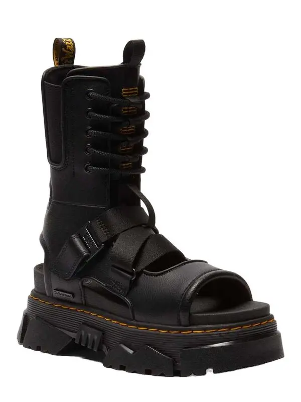 Dr. Martens Mattison Leather Gladiator Sandals - Black