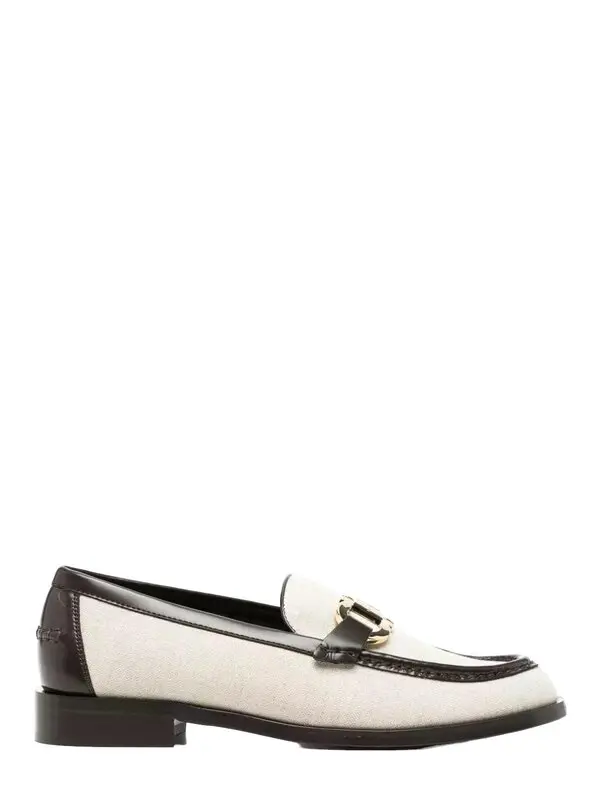 FERRAGAMO Gancini Loafers - Neutrals