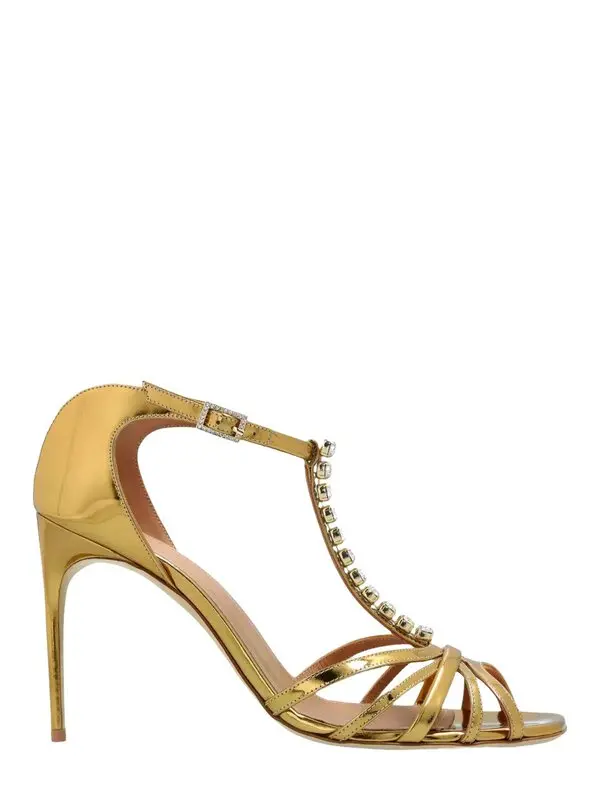 MALONE SOULIERS 90mm Erika Sandals - Gold