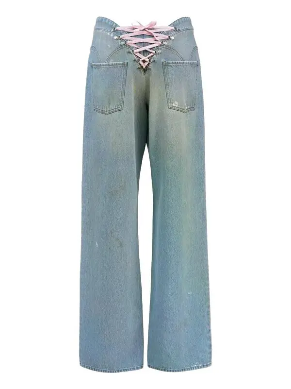 SEEN USERS Pull To Open Jeans - Blue
