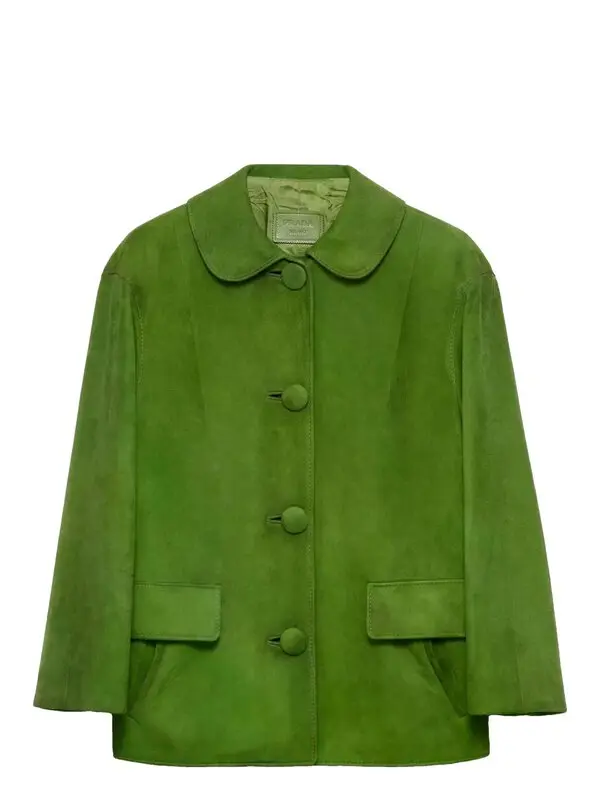 Prada Suede Jacket - Green