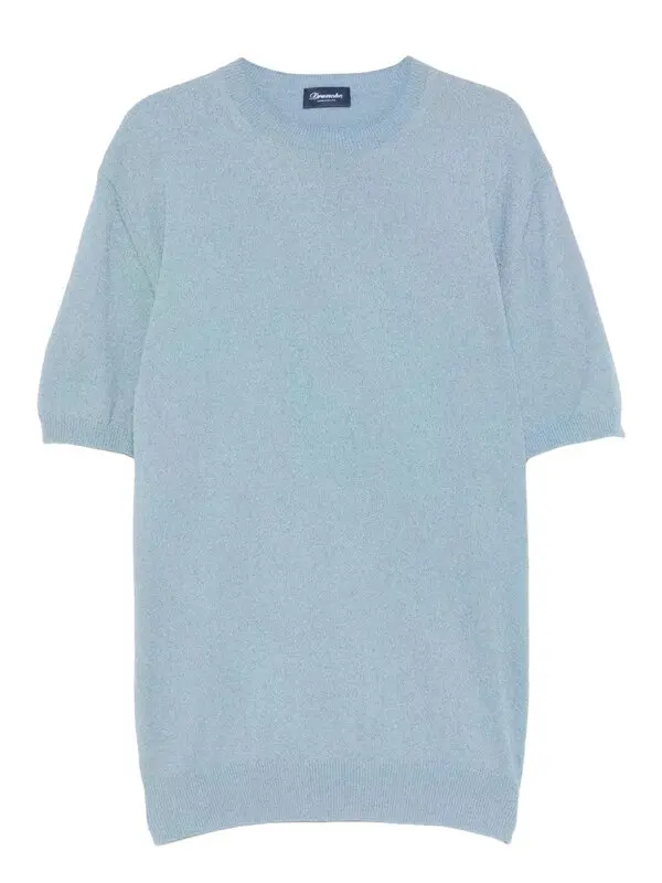 DRUMOHR Textured T-shirt - Blue
