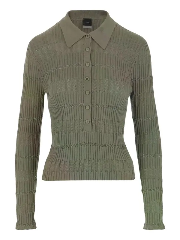 Pinko Polo-collar Top - Green