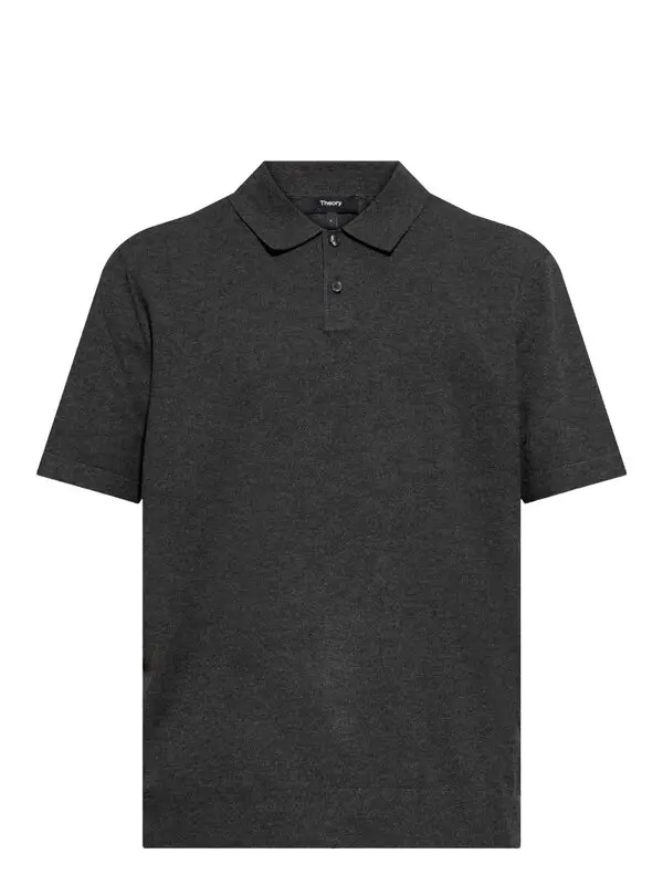 Theory Short-sleeved Polo Shirt - Grey