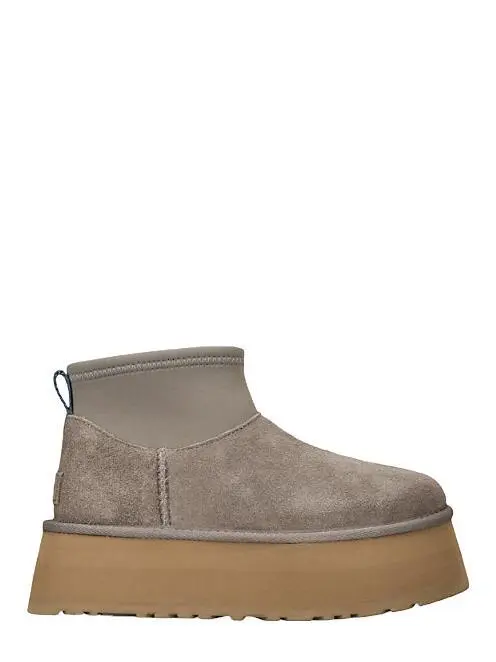UGG Classic Mini Dipper Suede Boots - Taupe