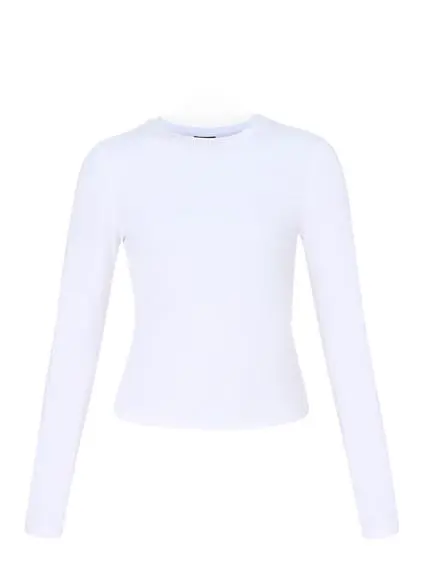 Sweaty Betty Essential Sculpt Long-sleeve Top - White