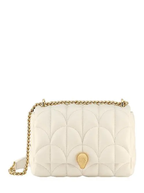 BVLGARI Serpenti Sugarloaf Leather Shoulder Bag - White