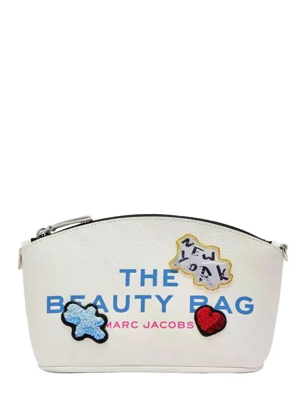 Marc Jacobs Sticker Patch Makeup Bag - White