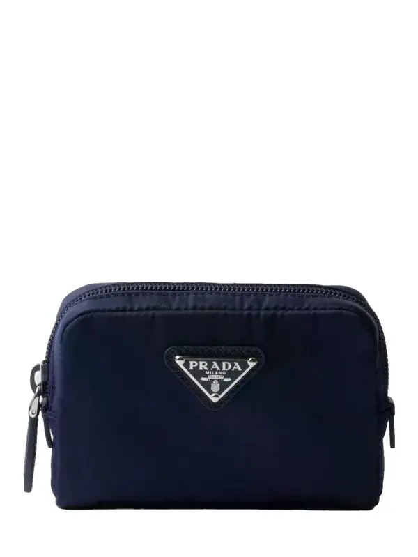 Prada Micro Re-nylon Necessaire - Blue