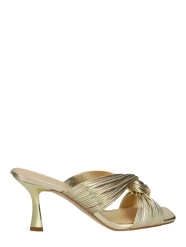 Michael Kors 76mm Alessia Sandals - Gold