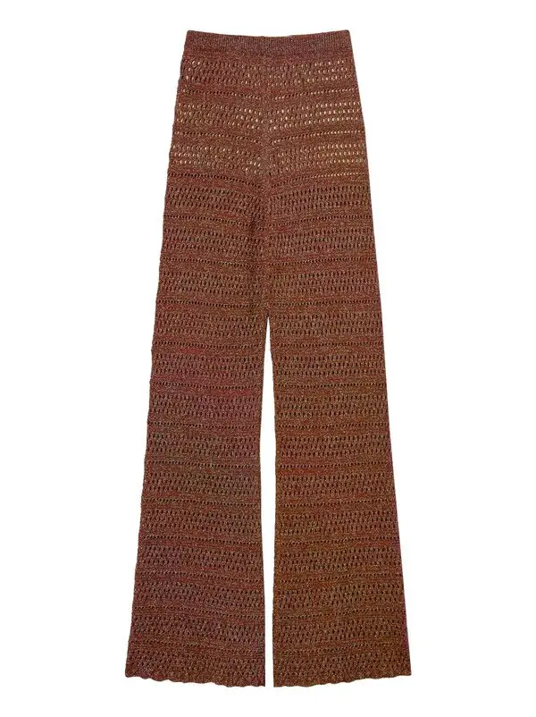 TWINSET Knitted Trousers - Brown