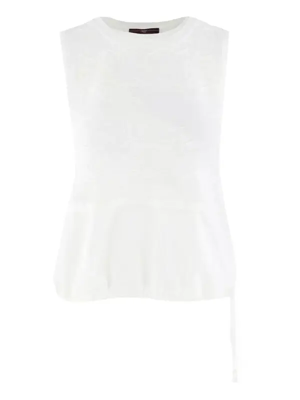 High Textured Tank - White