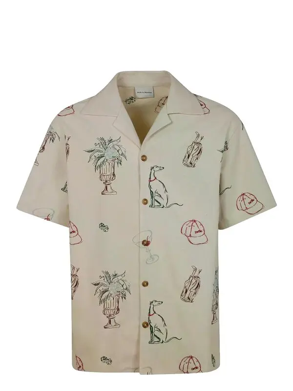 Drole De Monsieur Printed Shirt - Neutrals