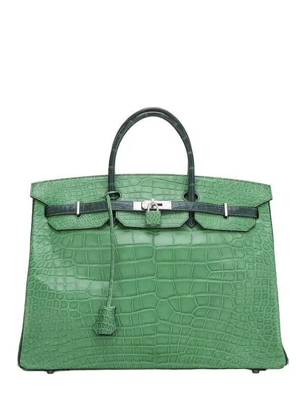 Hermès - Hermès Bambou Matte Alligator Birkin 40