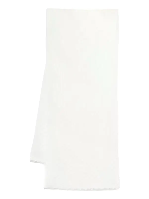 Issey Miyake Pleated Stole - White