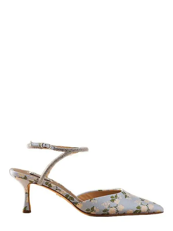 Badgley Mischka Autumn Jacquard Pumps - Mist Blue