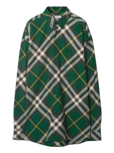 Burberry Check Longsleeve Shirt - Green