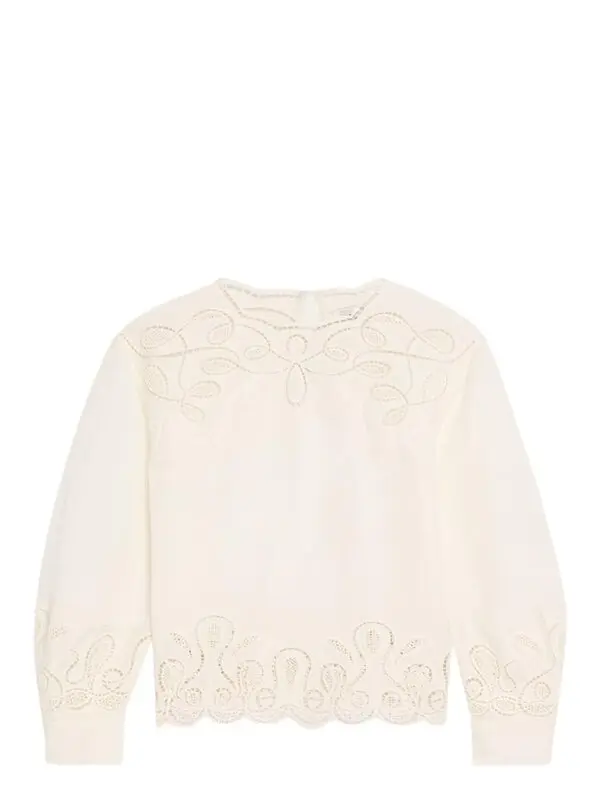 Simkhai Wendlyn Embroidered Top - Ivory