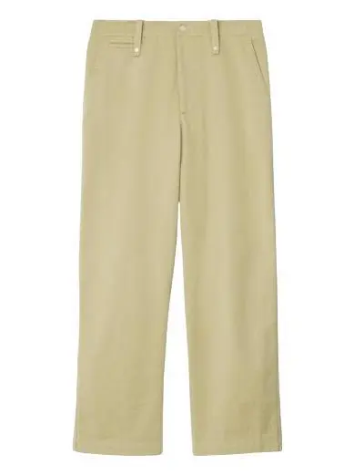Burberry Loose Fit Casual Pants - Beige
