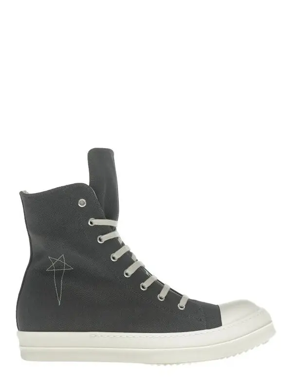 Rick Owens Pentagram High Top Sneakers - Dark Dust/milk