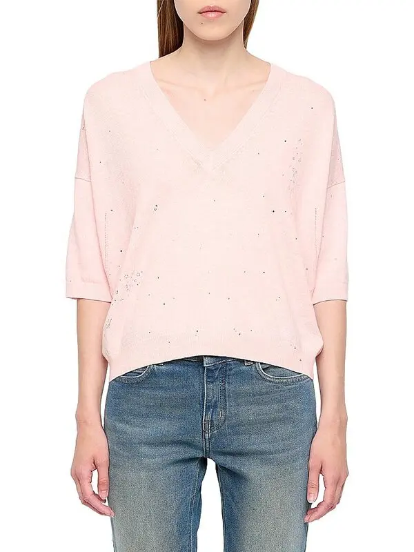 Zadig&Voltaire Wully Lico V-neck Sweater - Bebe