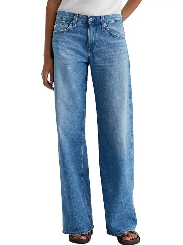 Ag Adria Low Rise Wide Leg Jeans - Flashback