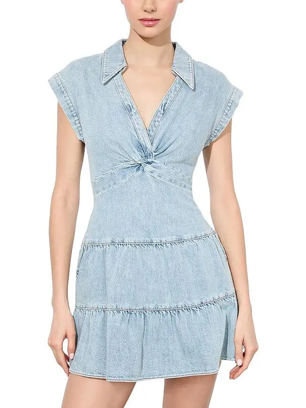 Alice + Olivia Mila Twist Front Dress - Rockstblue