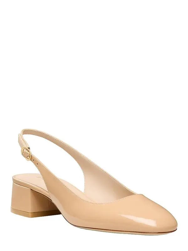 STUART WEITZMAN Maeve Slingback 35 Pumps - Adobe