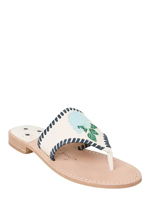 Jack Rogers Jacks Hydrangea Sandals - Ivory Multi