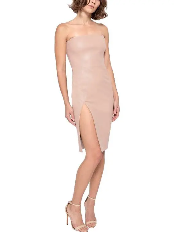 AS By DF Aura Stretch Leather Dress - Chai