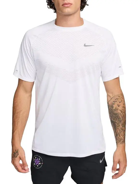 Nike Stride Dri-fit Adv Running T-shirt - 100 White/refsil