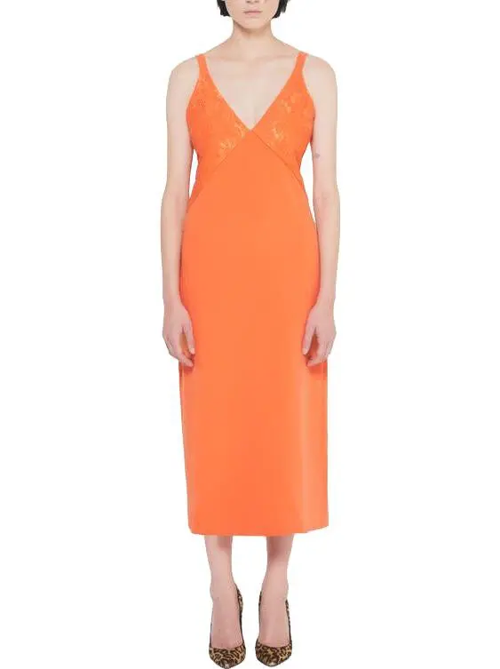 AS By DF Calabria Lace Bust Dress - Blood Orange