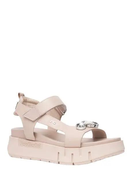 NEROGIARDINI Platform Sandals - Natural