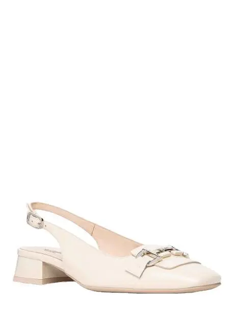 NEROGIARDINI Slingback Bit Loafer Pumps - Latte