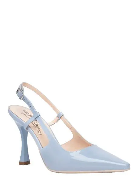 NEROGIARDINI Pointed Toe Slingback Pump - Sky Blue