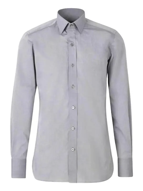 TOM FORD Poplin Shirt - Grey