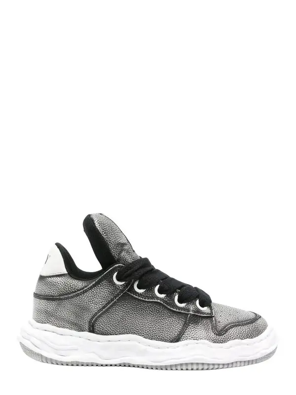 Mihara Yasuhiro Leather Sneakers - Black