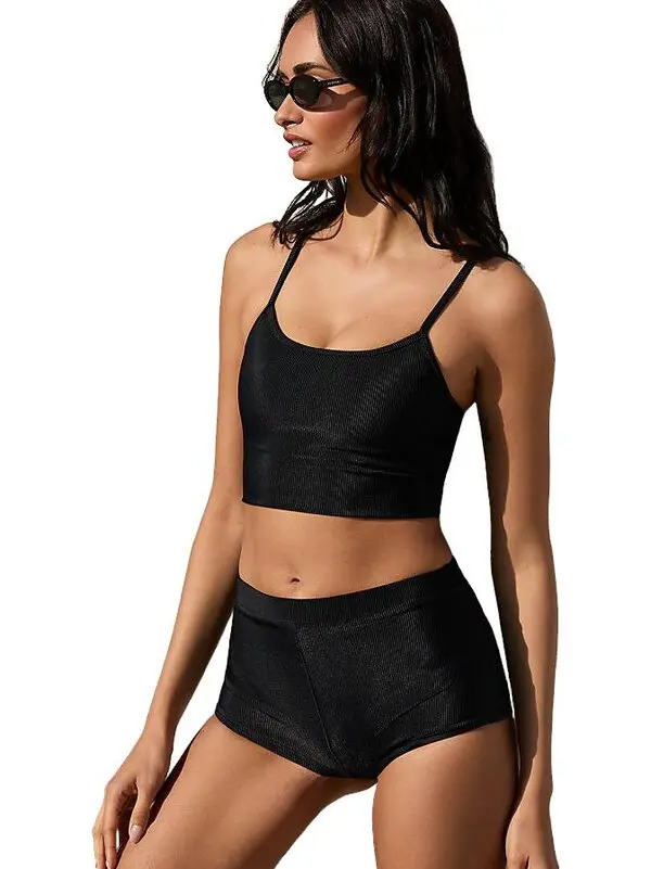 Beach Riot Elara Swim Top - Black