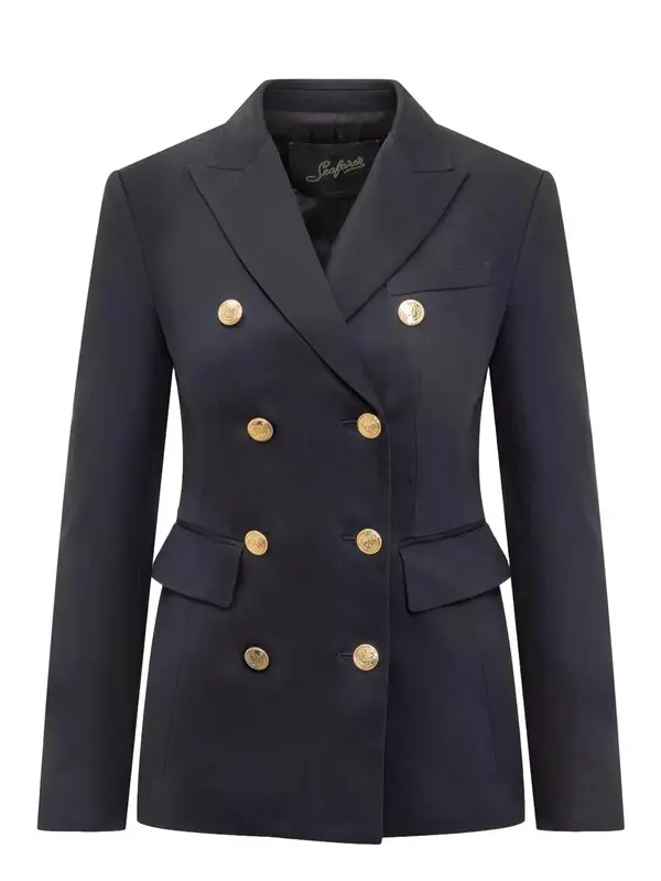 Seafarer Chantal Double-breasted Blazer - Blue