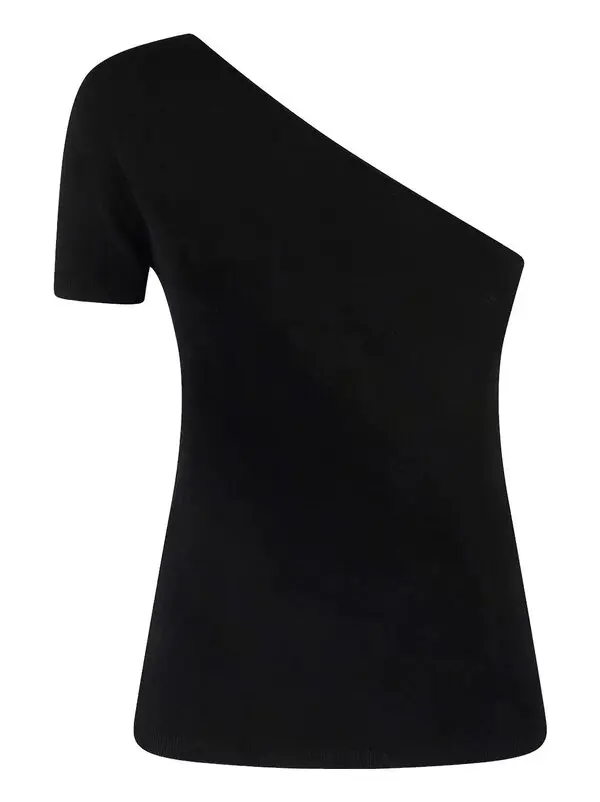 ROBERTO COLLINA Off-shoulder Top - Black