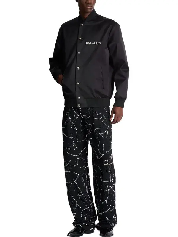 Balmain Galaxy Bomber Jacket - Black