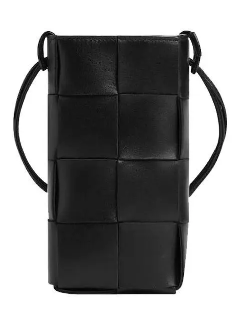 Bottega Veneta Mini Cassette Crossbody - Black