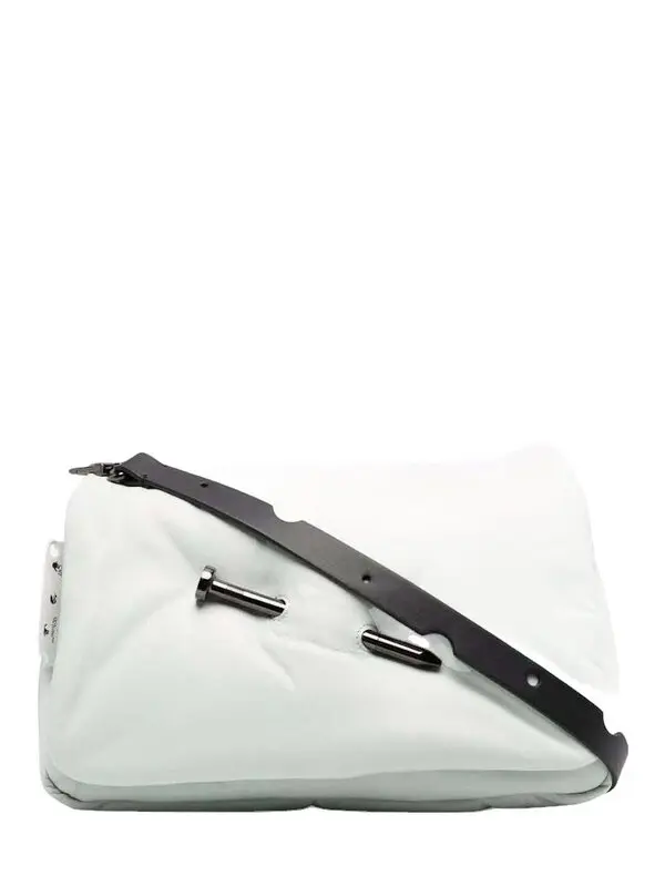 Off-White Off Nailed Slouchy 30 Clutch - White/black
