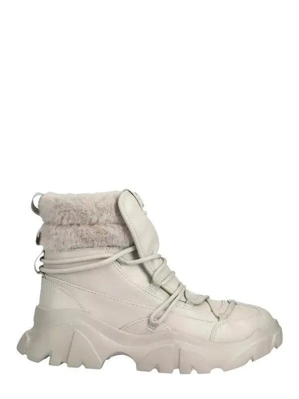 Emporio Armani Leather Boots - Neutrals