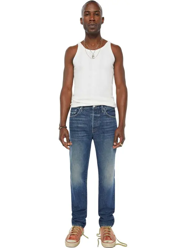MOTHER The Ace Straight Leg Jeans - Blue