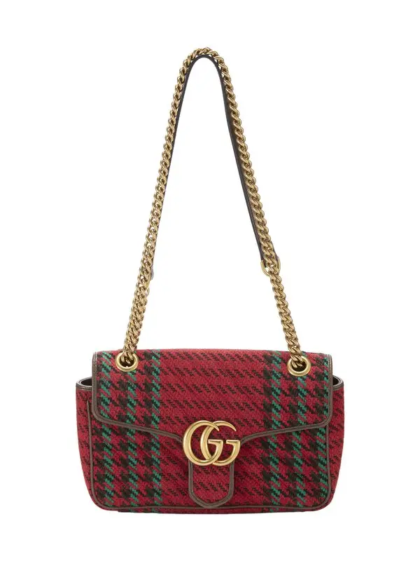 Gucci Gg Marmont Shoulder Bag - Red