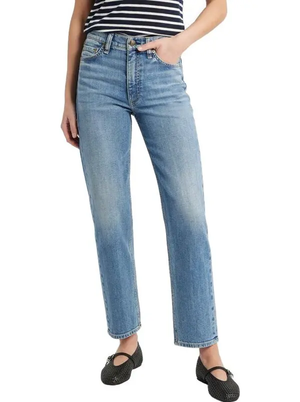 Rag & Bone Harlow Mid-rise Straight-leg Jeans - Orian
