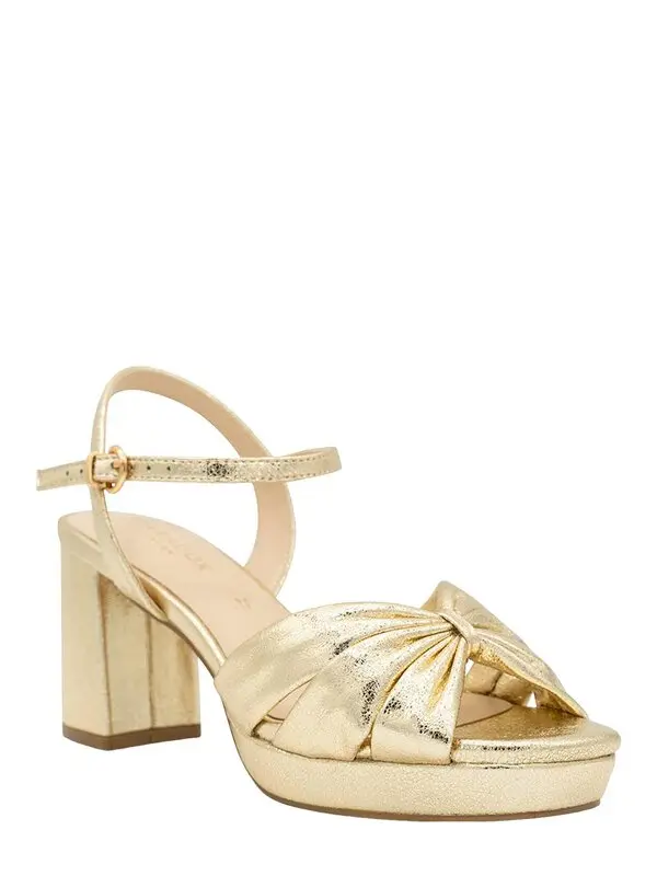 PARADOX LONDON PINK Nerita Platform Sandal - Champagne