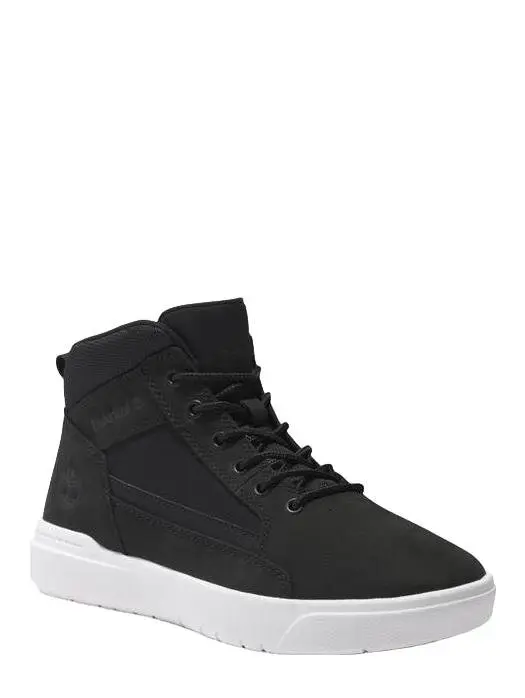 Timberland Allston Mid Top Sneakers - Black Nubuck